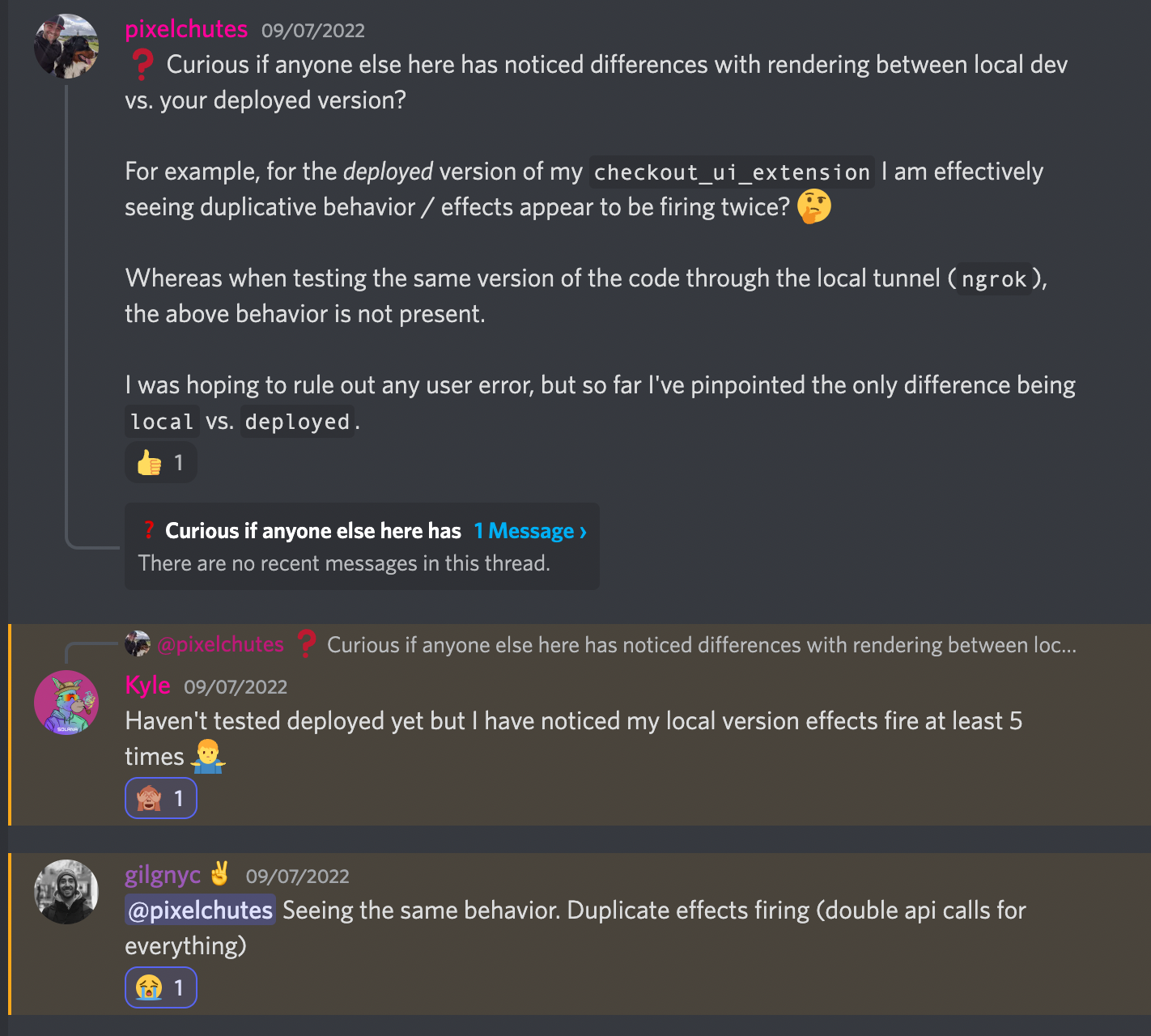 Duplicate firing of effects / useEffect logic executing twice for published Checkout UI ...