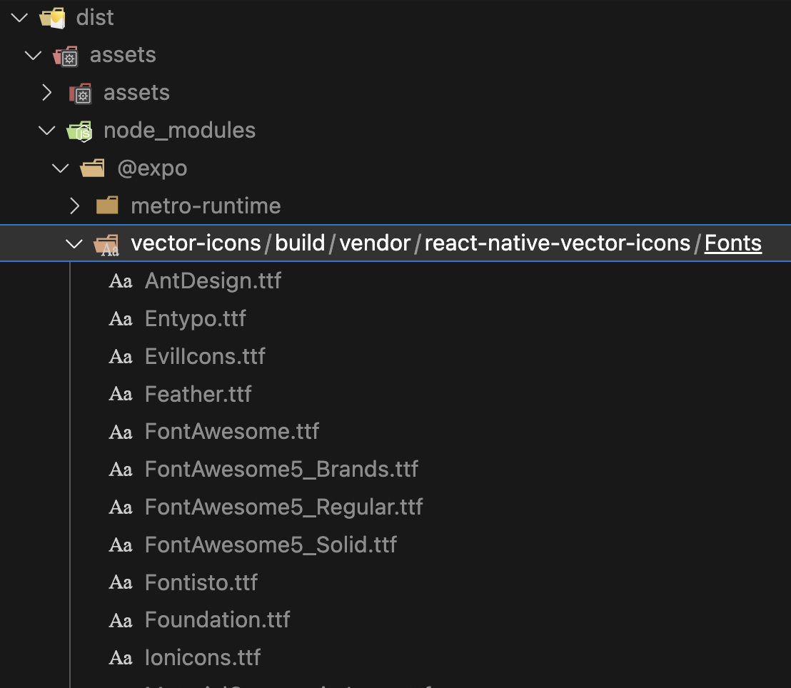 @expo/vector-icons not showing after adding metro.config.js file in project root folder · Issue ...