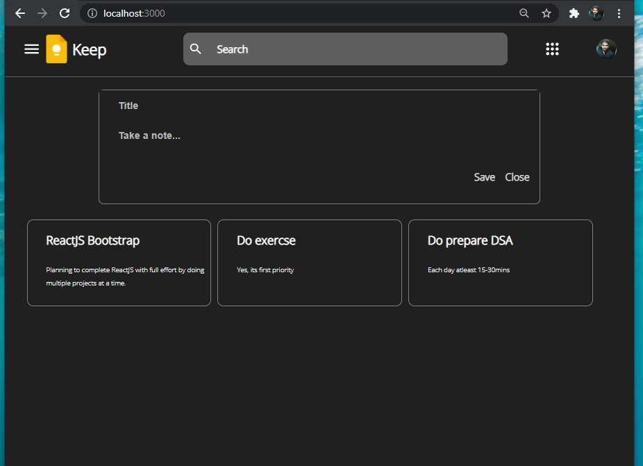 GitHub - dhanapal4/google-keep-react-app