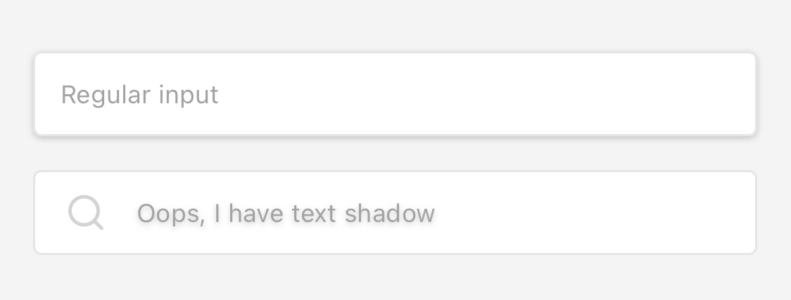 Shadow in theme for Input applies text shadow for advanced input · Issue #4368 · GeekyAnts ...
