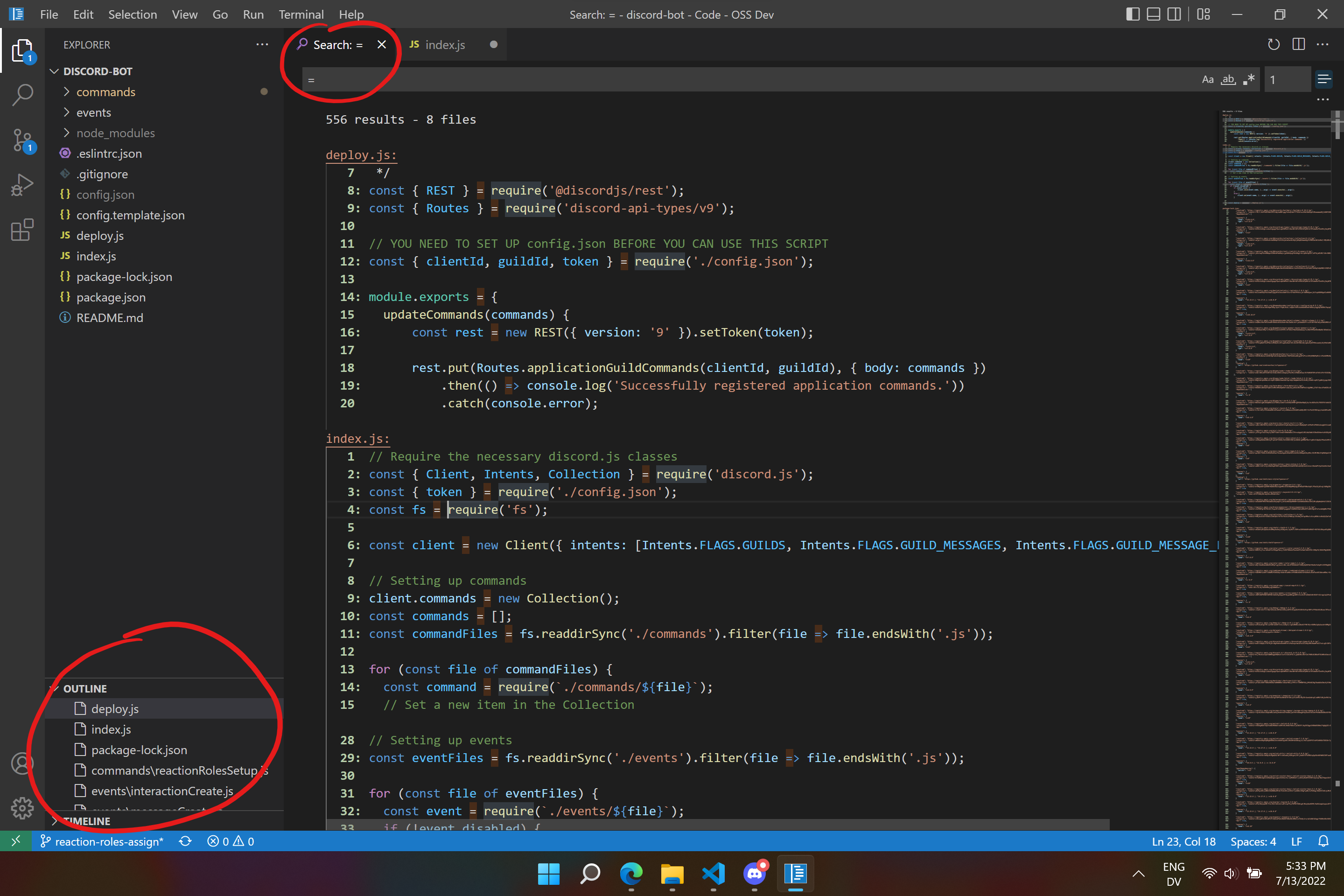 Unable to use outline with search editor · Issue #154348 · microsoft ...