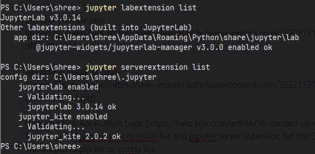 Kite not working/showing up in jupyterlab v3.0.14 · Issue #730 · kiteco/issue-tracker · GitHub