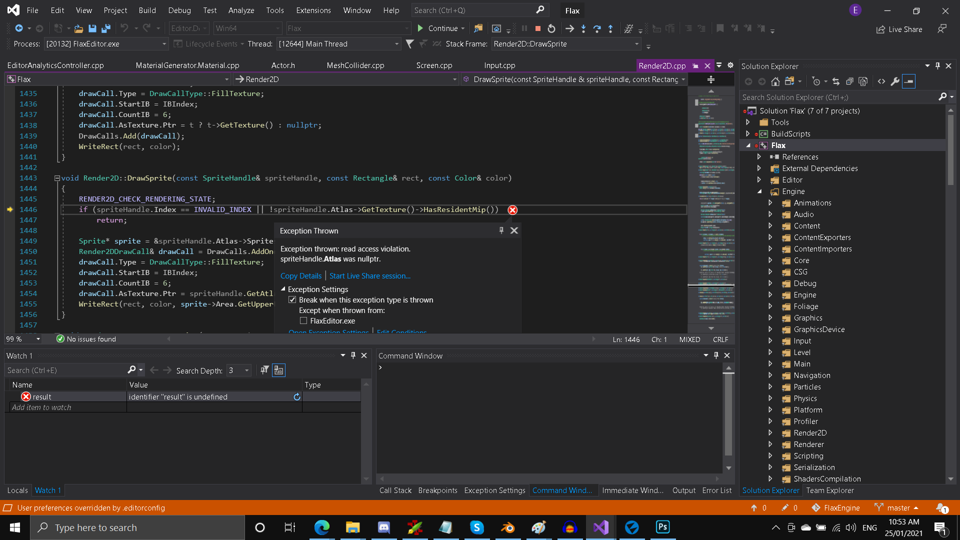 Crash when selecting Sprite from the Type dropdown box in UI · Issue #156 · FlaxEngine ...