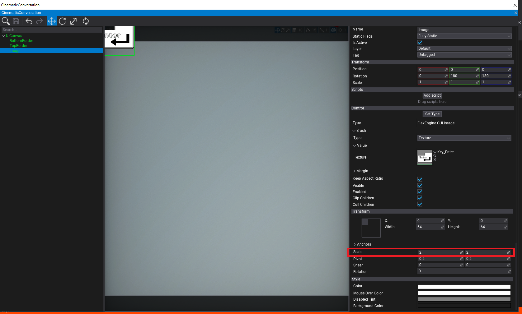 UI Bug: Anchor Points don't take scaling into account · Issue #331 · FlaxEngine/FlaxEngine · GitHub
