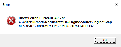 Crash when baking light maps · Issue #526 · FlaxEngine/FlaxEngine · GitHub
