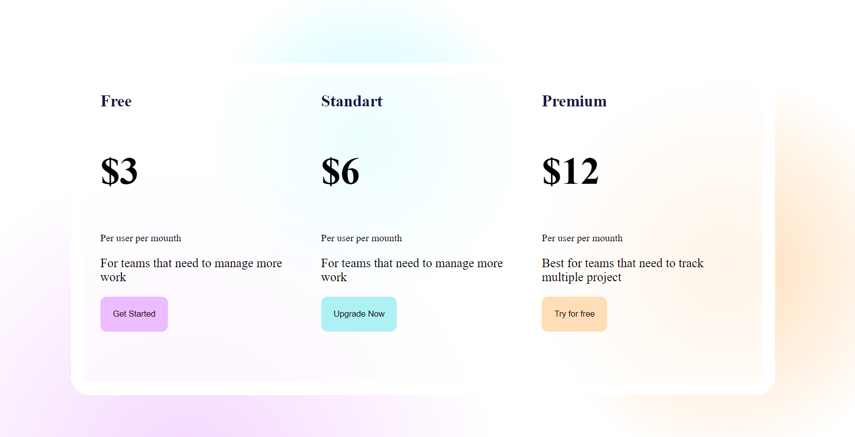 GitHub - ozgeterz/pricing-card