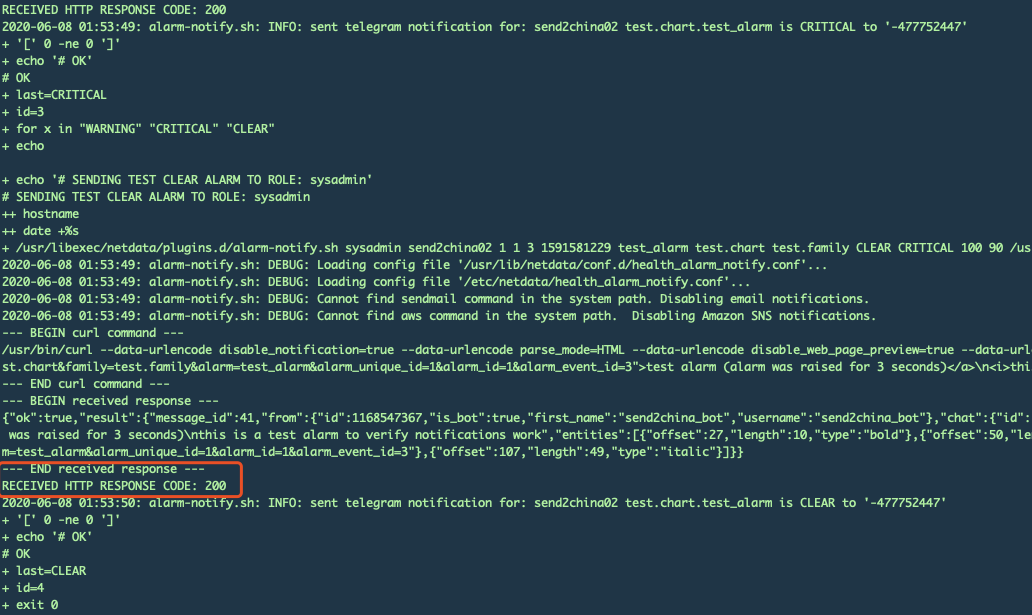 Not send telegram notifications when a critical alarm? · Issue #9275 · netdata/netdata · GitHub