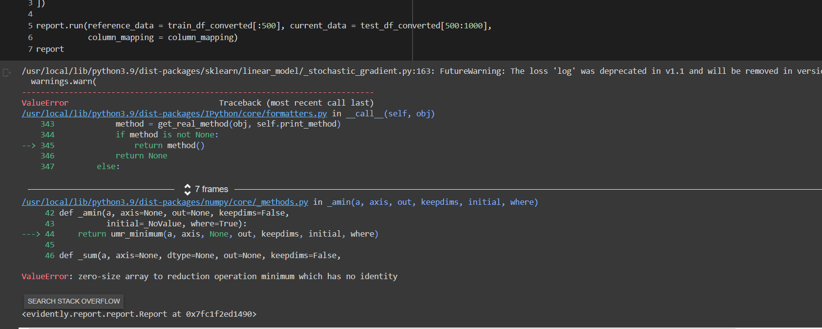 Error While Using Drift On Embeddings · Issue 571 · Evidentlyaievidently · Github