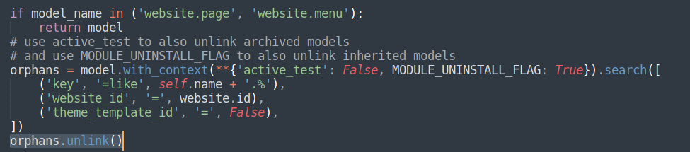 [14.0] website: theme.website.page deleted · Issue #101510 · odoo/odoo · GitHub