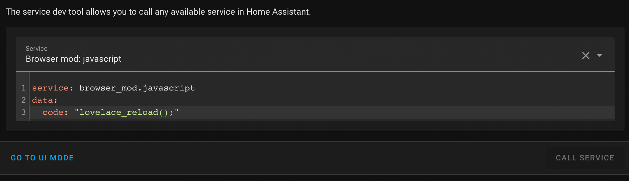 Bring back service 'lovelace_reload' · Issue #377 · thomasloven/hass-browser_mod · GitHub