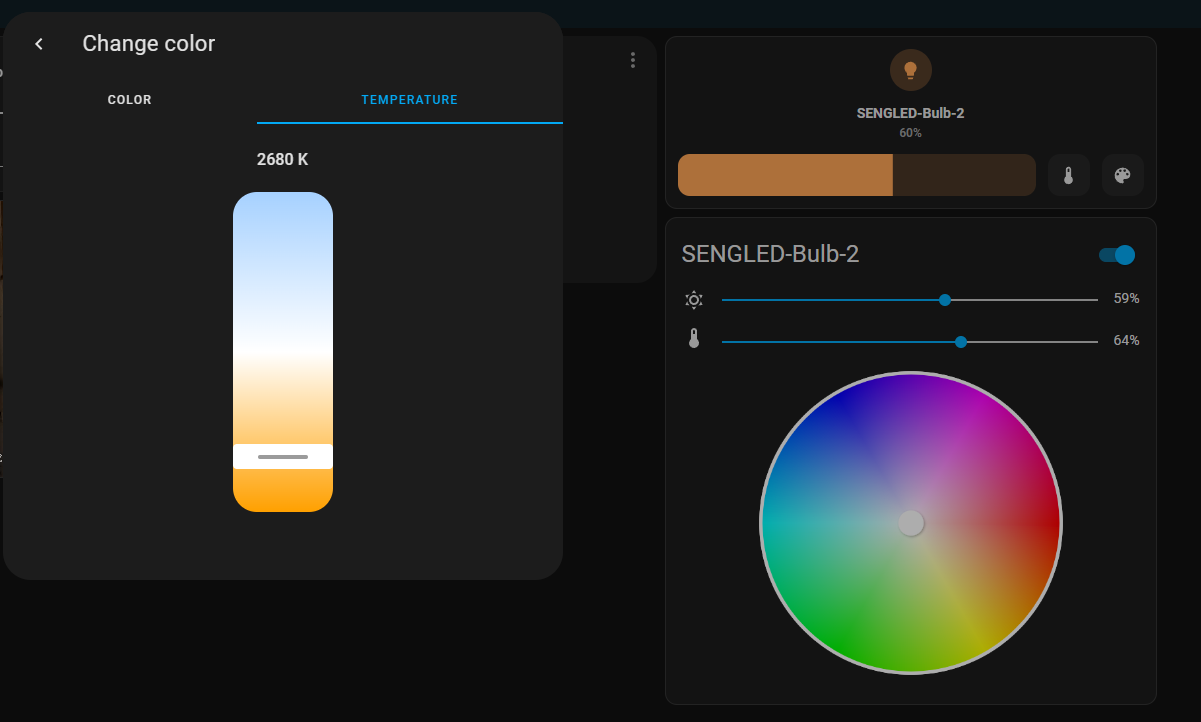 New light entity card is missing color temperature. · Issue #15696 ...