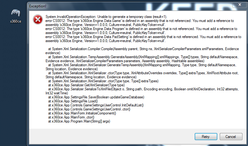 Error when opening x360ce.exe · Issue #726 · x360ce/x360ce · GitHub