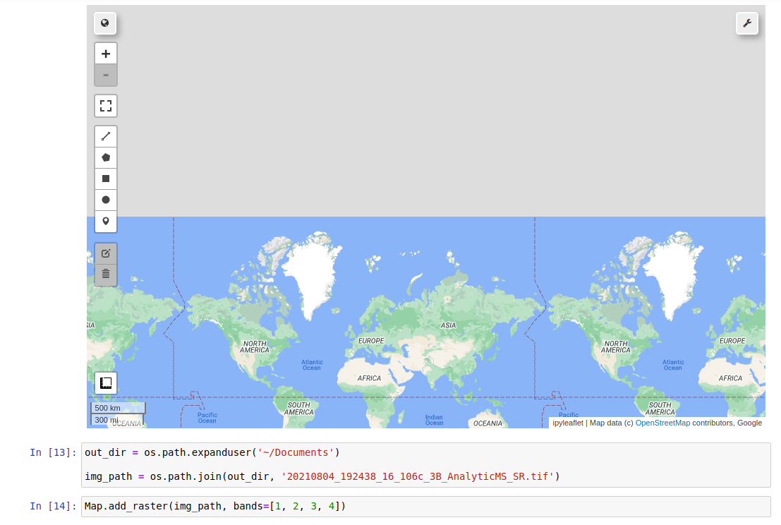 Unable to display 4-band planet image (GeoTIFF format) · gee-community geemap · Discussion #748 ...