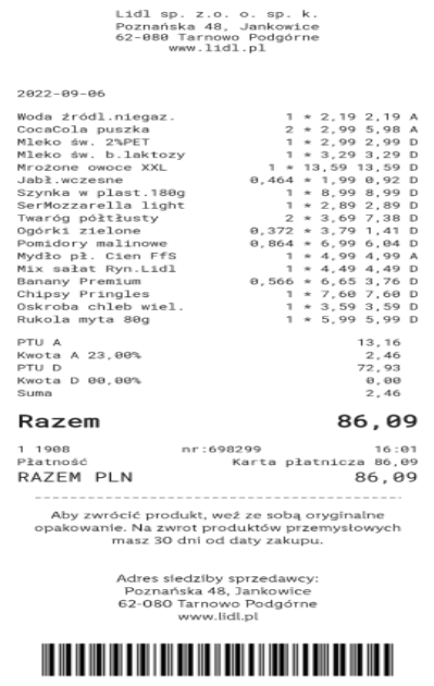 GitHub - berkutt/Lidl_receipt_OCR: Converting receipts from Lidl to DataFrame