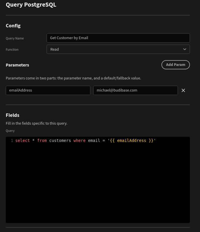 Creating Parameters in query · Budibase budibase · Discussion #2326 ...