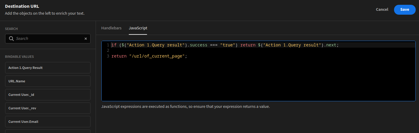 Conditional Action based on execute query result in a form submission · Budibase budibase ...