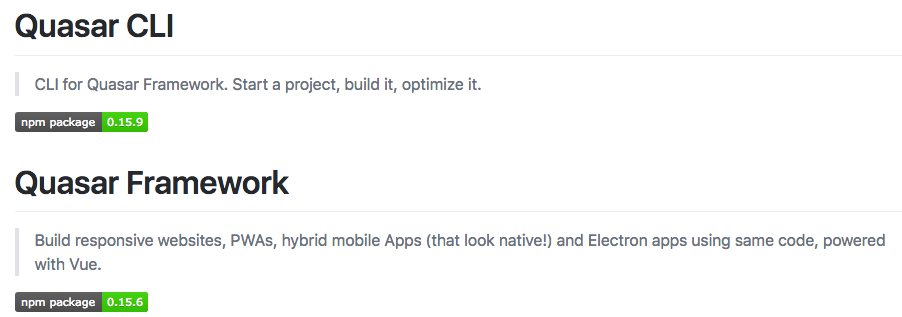 npm version · Issue #82 · quasarframework/quasar-cli · GitHub