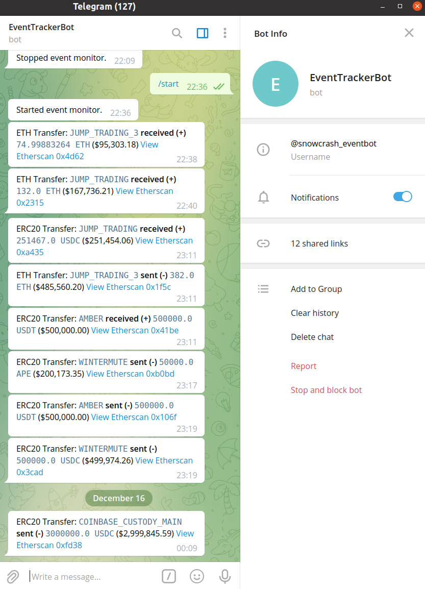 GitHub - axucar/telegram-eth-alerts
