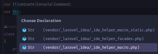 Bug Multiple Definitions Exist For Class Xxxxx In Phpstorm · Issue 745 · Laravel Idea