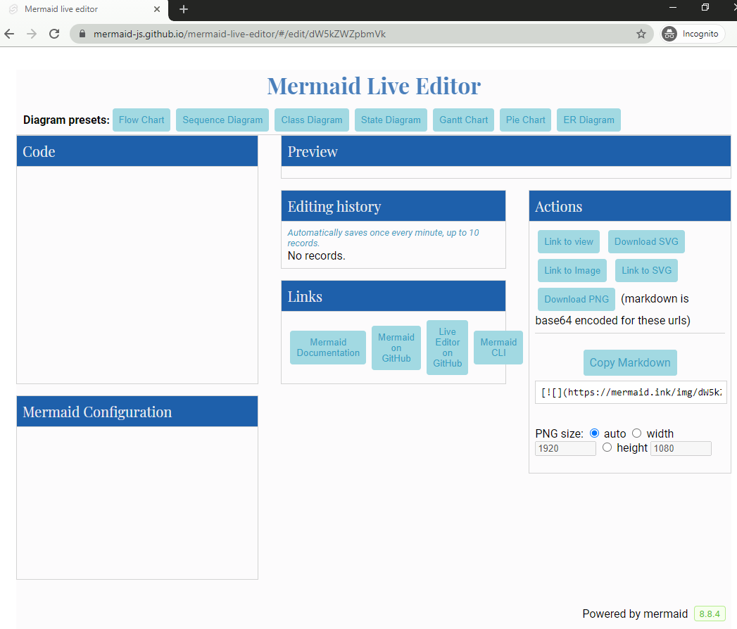 Live editor linked to in docs is broken · Issue #71 · mermaid-js ...