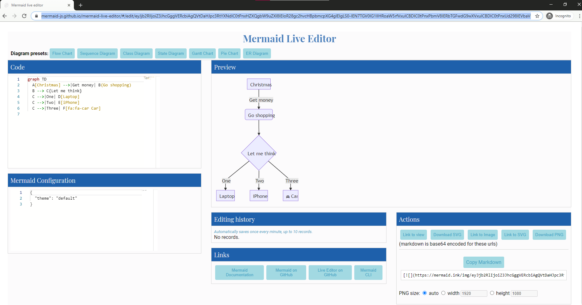 Live editor linked to in docs is broken · Issue #71 · mermaid-js ...