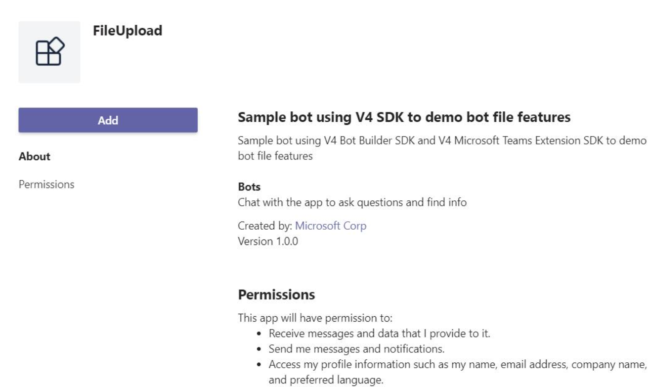 OnTeamsFileConsentAcceptAsync is not getting Fired · Issue #3144 · microsoft/BotBuilder-Samples ...