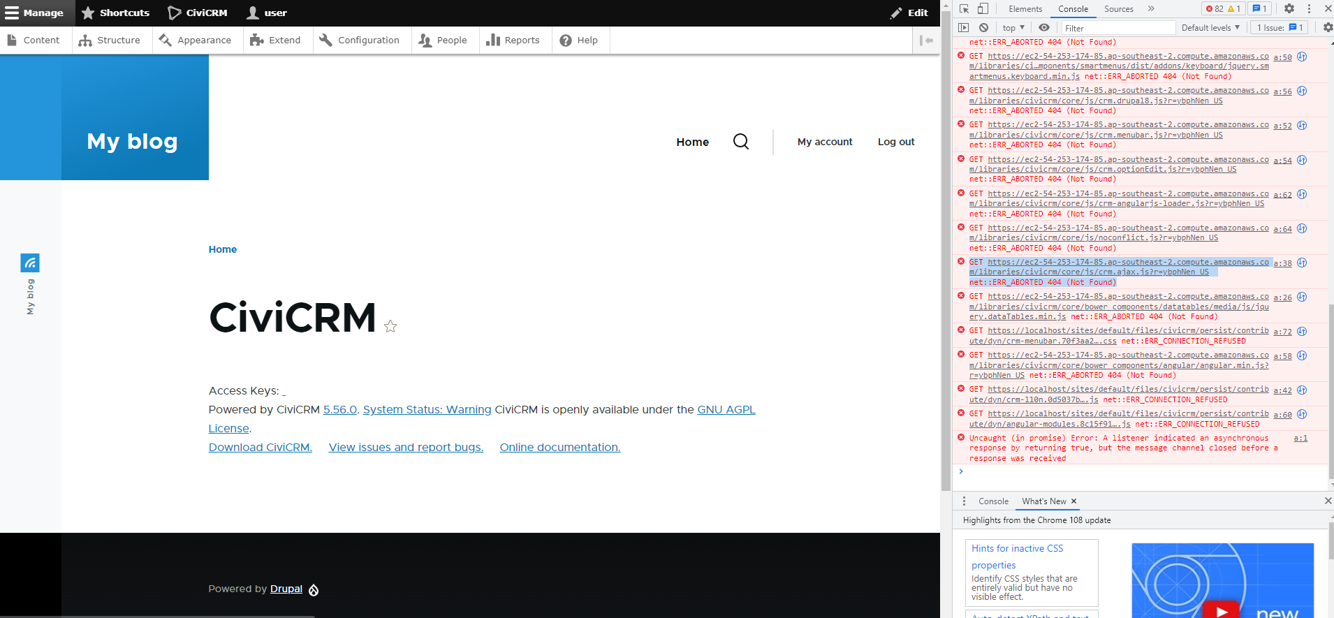[CiviCRM 5.55.2-0 on Debian 11] CiviCRM Content will not load and display · Issue #565 · bitnami ...