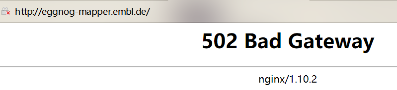 A public online resource problem (502 Bad Gateway) · Issue #361 · eggnogdb/eggnog-mapper · GitHub