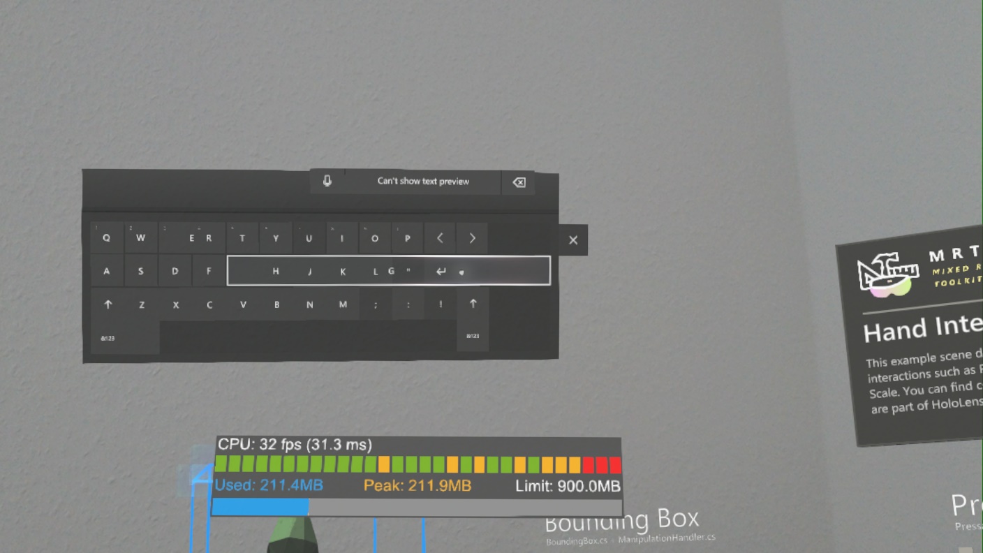 Hololens 1 keyboard · Issue #5169 · microsoft/MixedRealityToolkit-Unity · GitHub