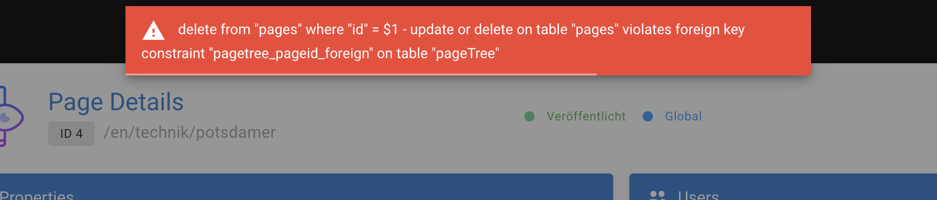 Delete page fails with error · Issue #1119 · requarks/wiki · GitHub