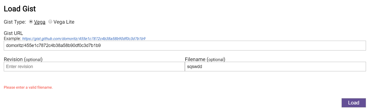 Show error message if filenames/revision do not match · Issue #234 · vega/editor · GitHub
