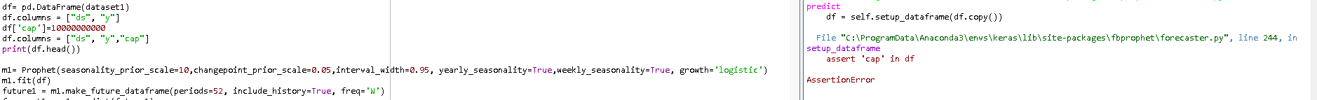 Assert Error In Forecastpy Fb Prophet · Issue 407 · Facebookprophet · Github