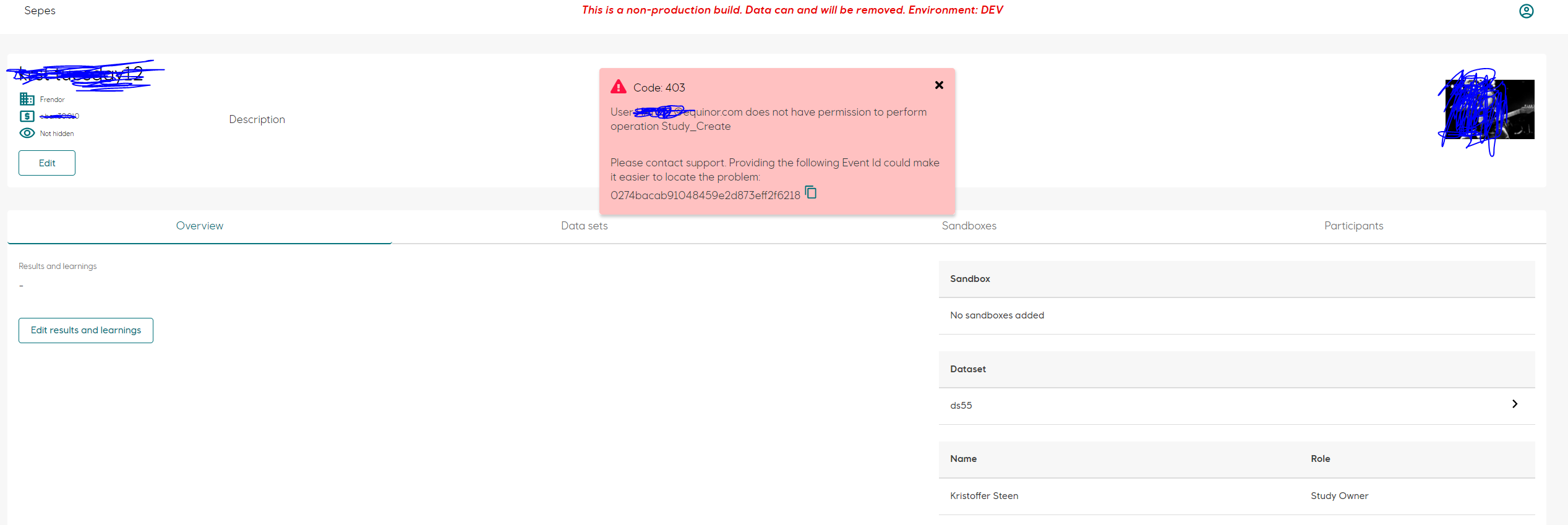 Issue with editing study details as sponsor rep · Issue #713 · equinor/sepes-api · GitHub