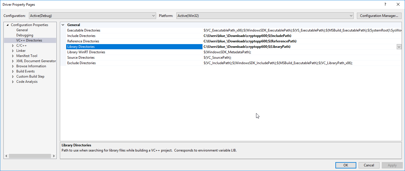 LINK : fatal error LNK1181: cannot open input file 'cryptlibd.lib' · Issue #583 · weidai11 ...