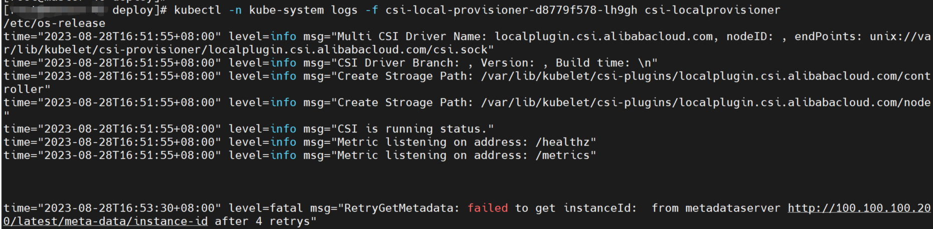 Can I use local-lvm in self-built k8s cluster(no ACK cluster, no aliyun environment)? · Issue ...