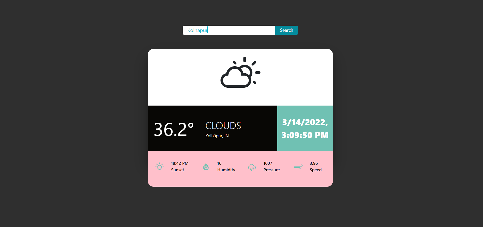 GitHub - OjhaShubham/Weather-Forcasting-using-Reactjs