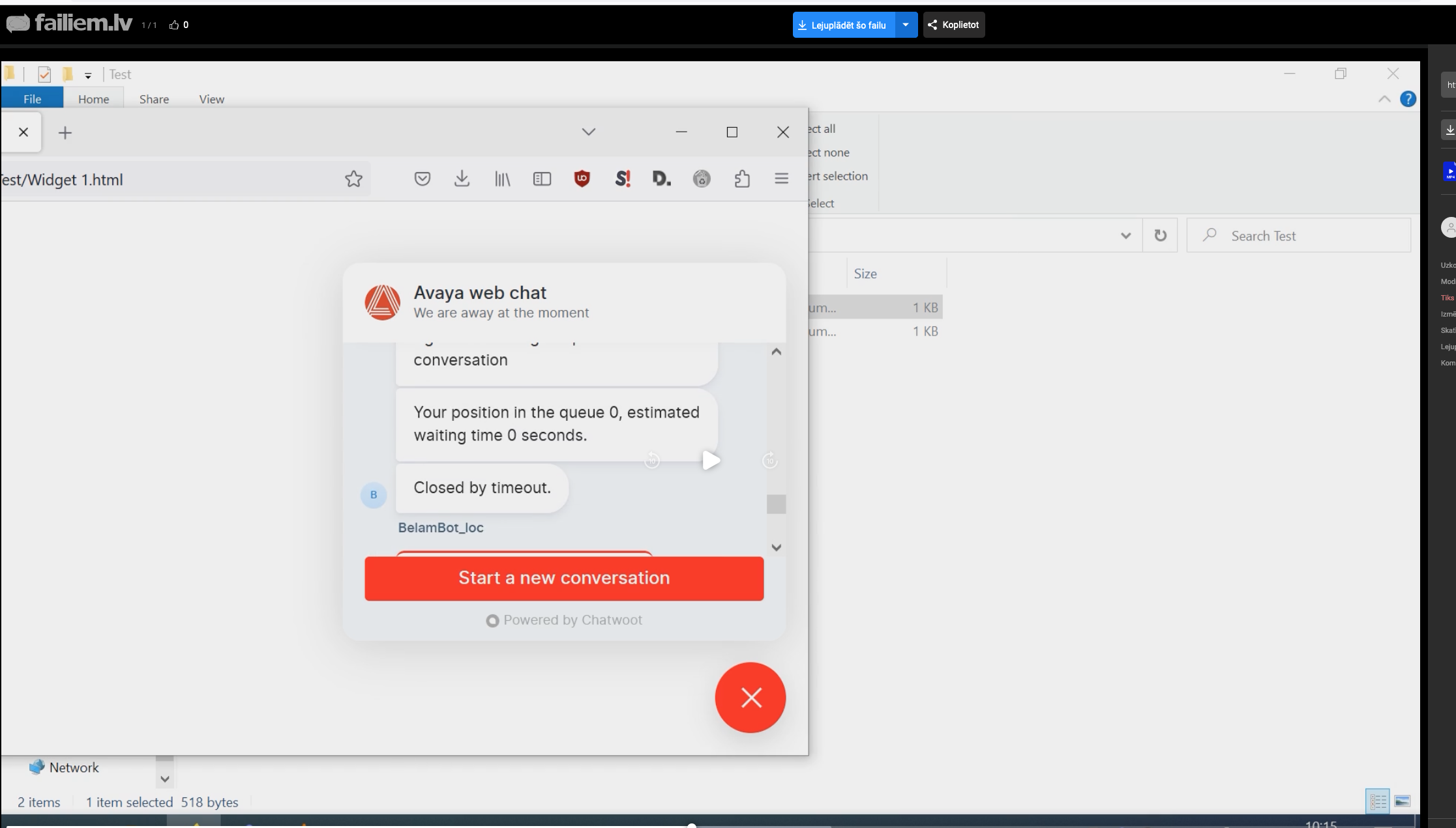 [CW-1920] Chat widget closes inactive conversations in about 130 ...