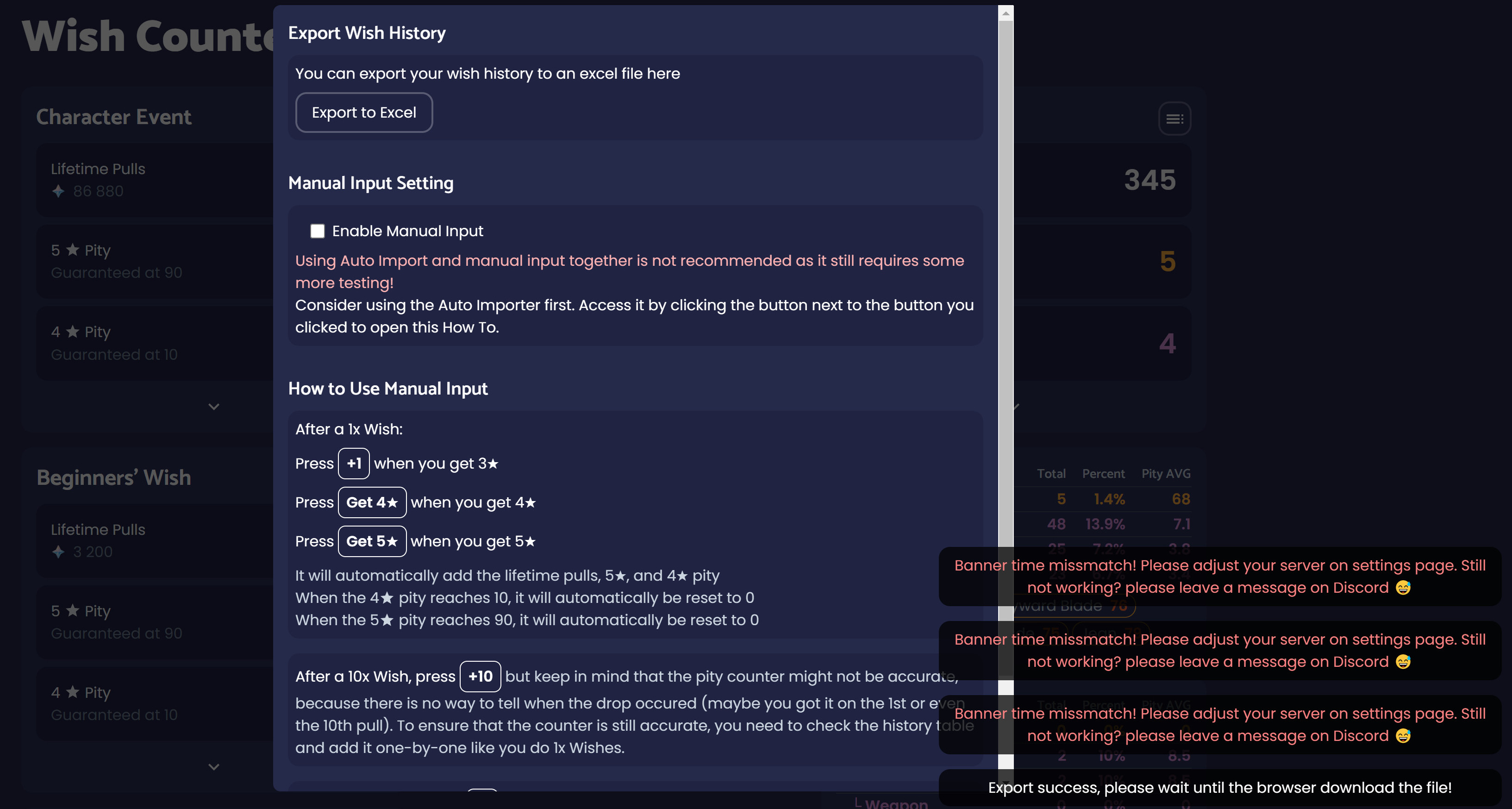 Wish Counter is broken · Issue #63 · MadeBaruna/paimon-moe · GitHub