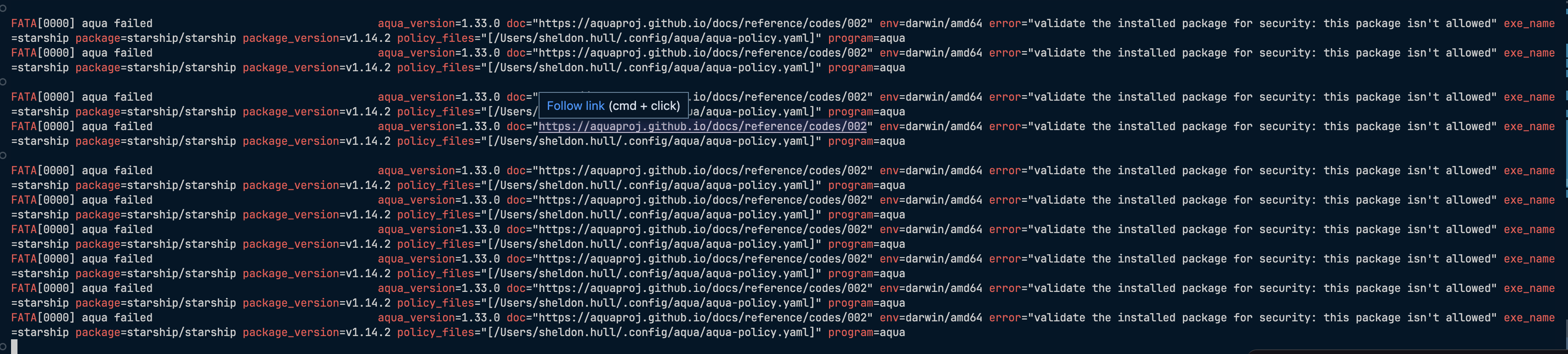 Infinite Failure Loop Due to Global Policy And Loading Policy Env Variable via Direnv · Issue ...