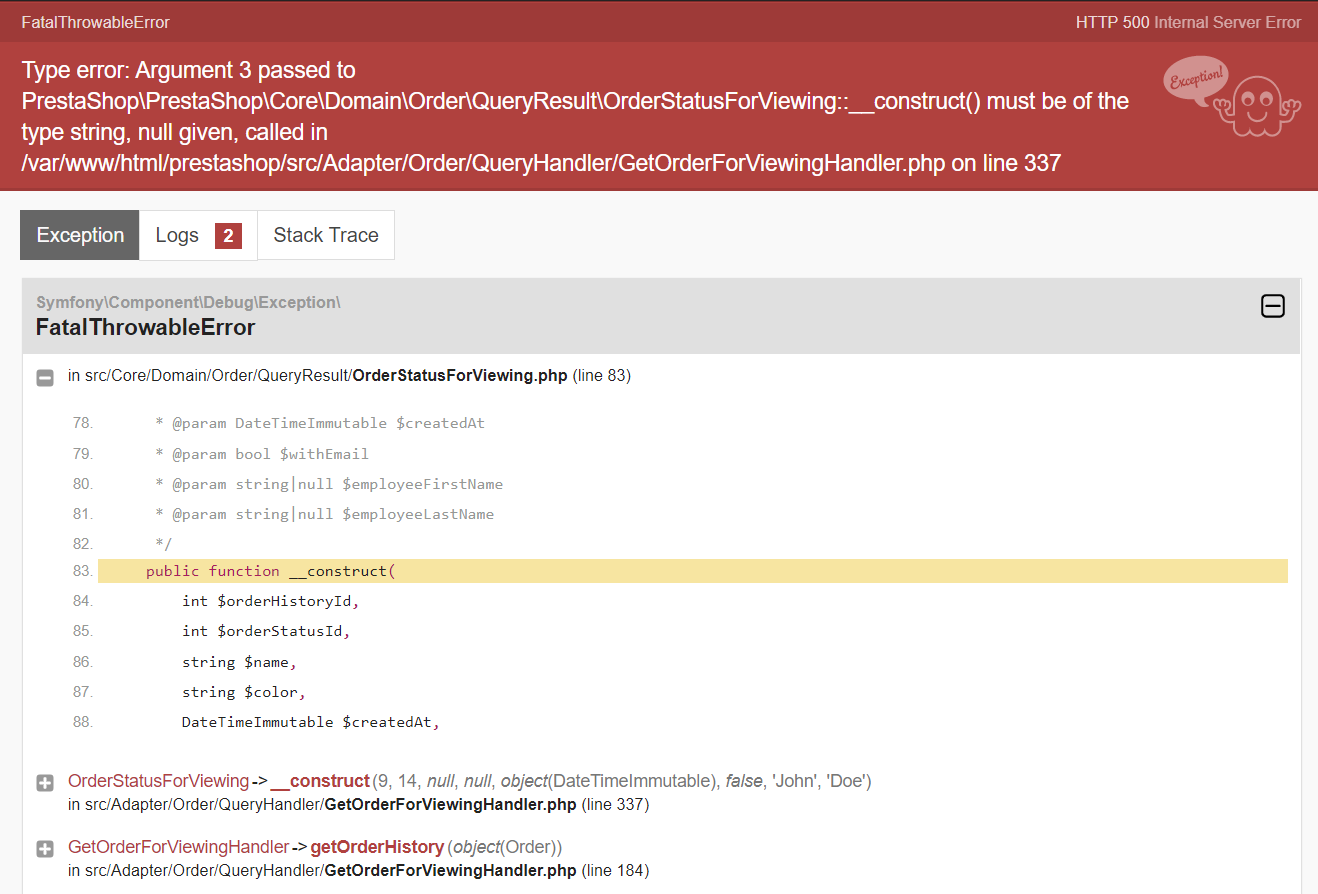 Undefined index Notice error in debug mode when deleting a custom order status · Issue #19098 ...