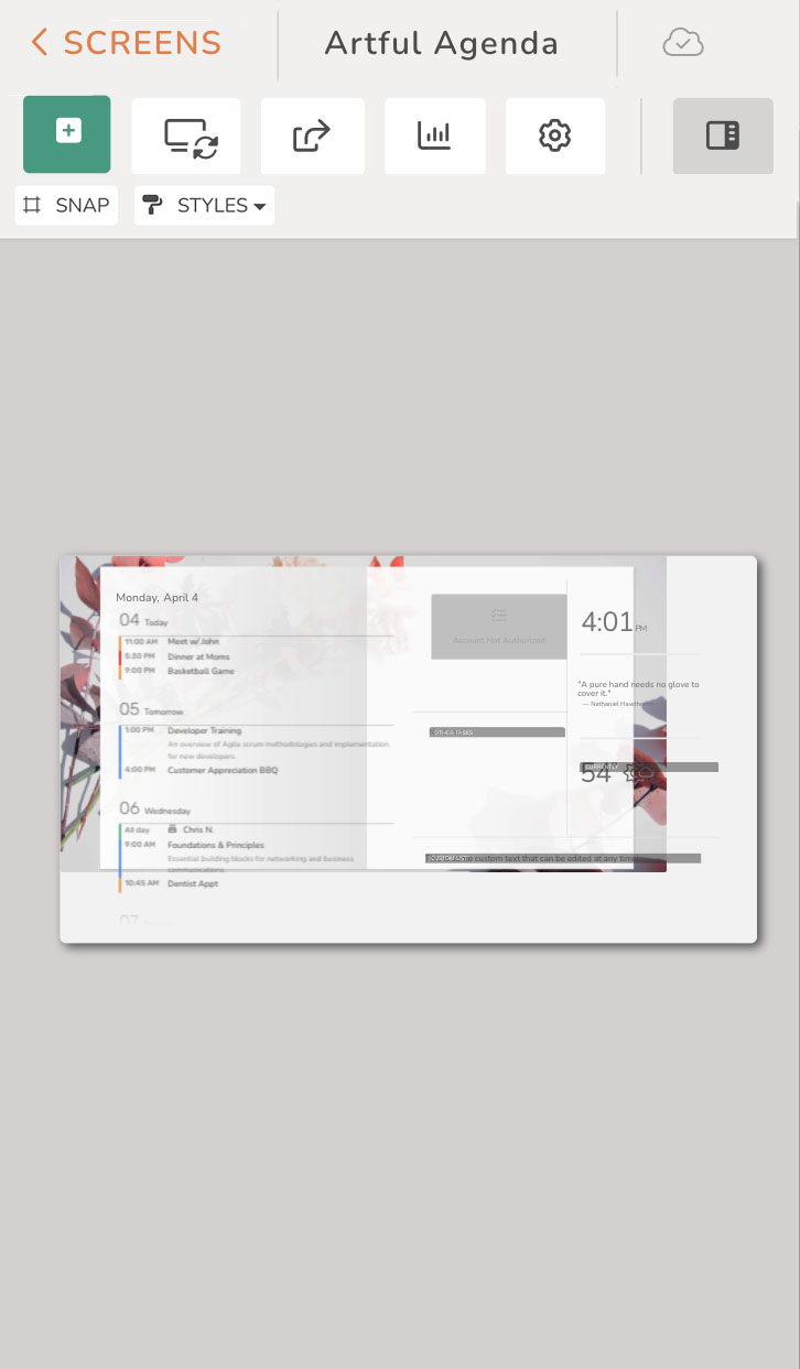 Improve Small-Screen Rendering of Live Screen Layout Editor · Issue ...