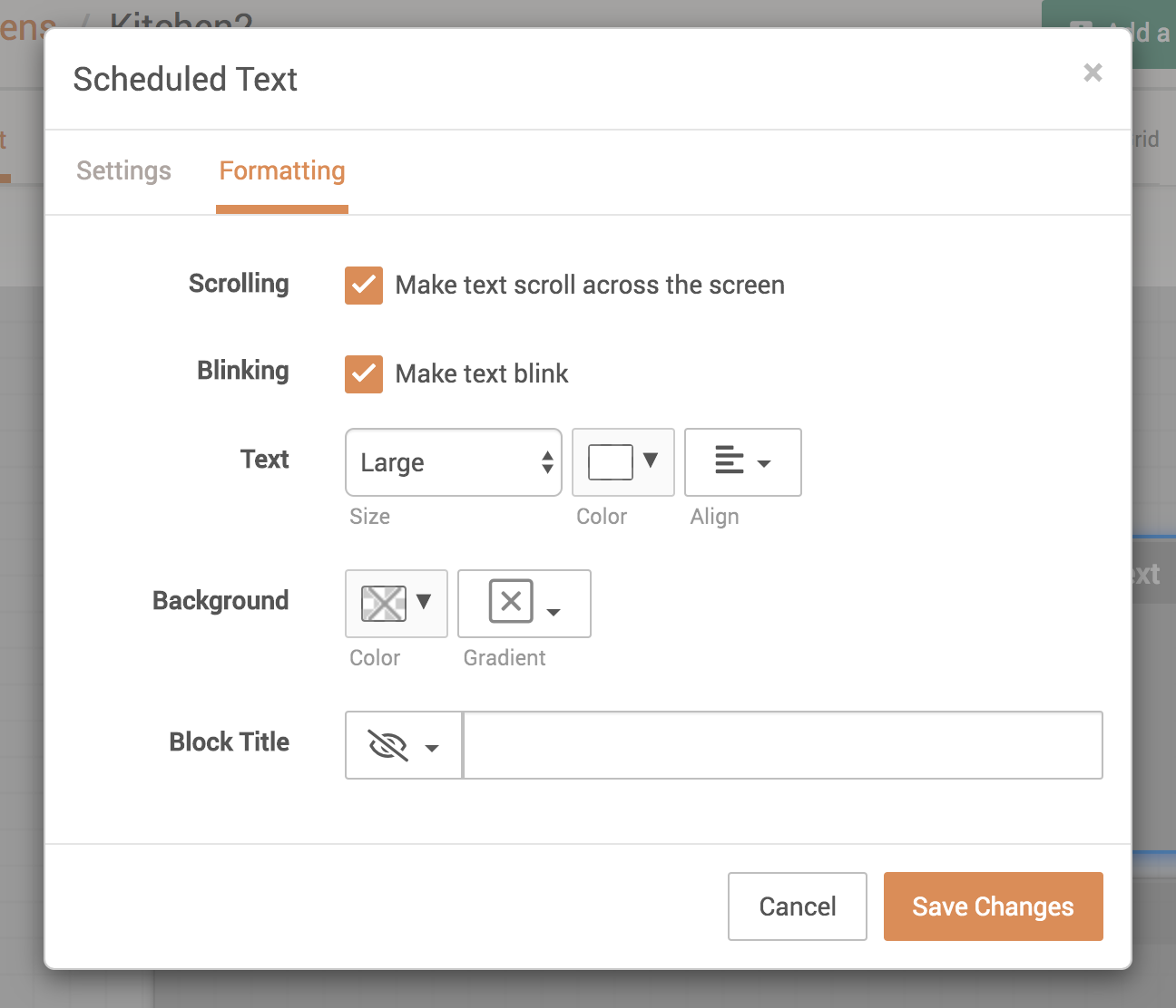 Scrolling Scheduled Text Blocks · Issue #707 · dakboard/Cloud-Platform · GitHub