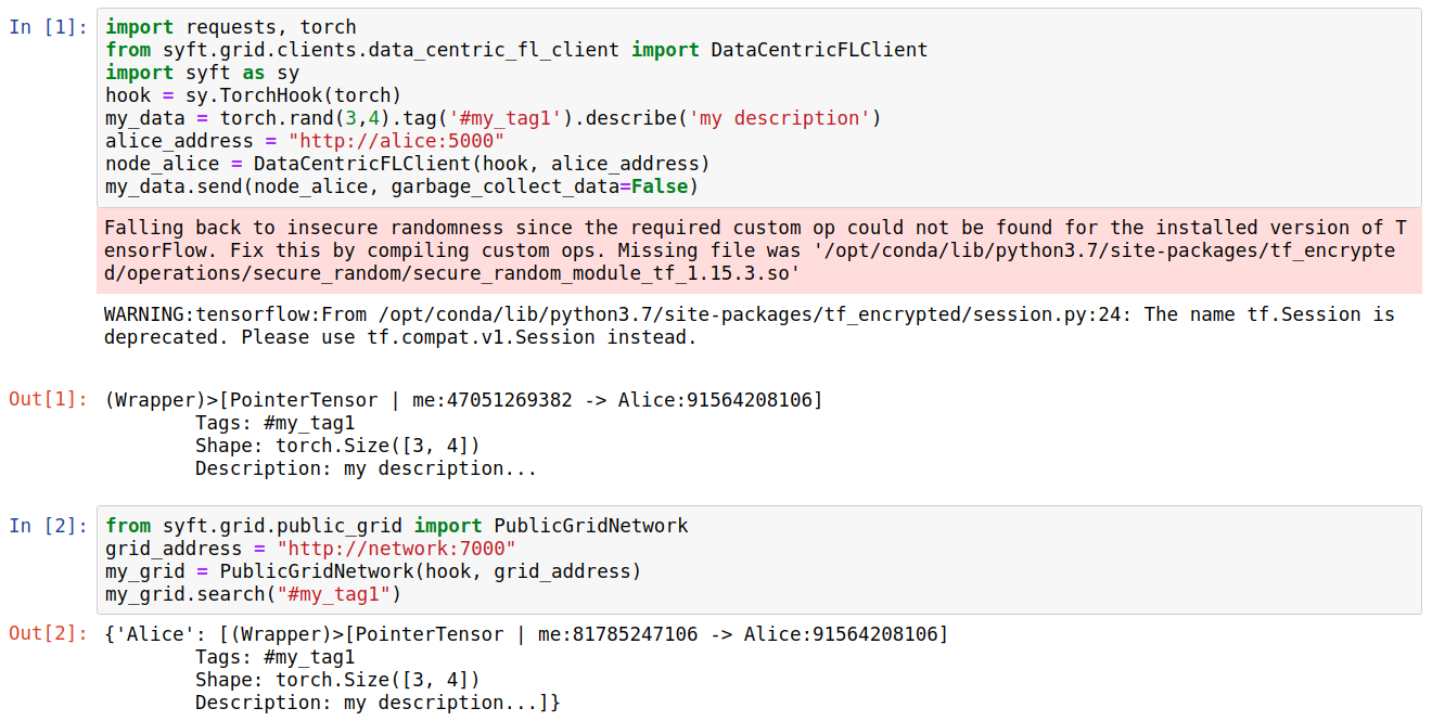 How To Search The Tensor On The Other Computer · Issue 754 · Openmined Pygrid Deprecated See