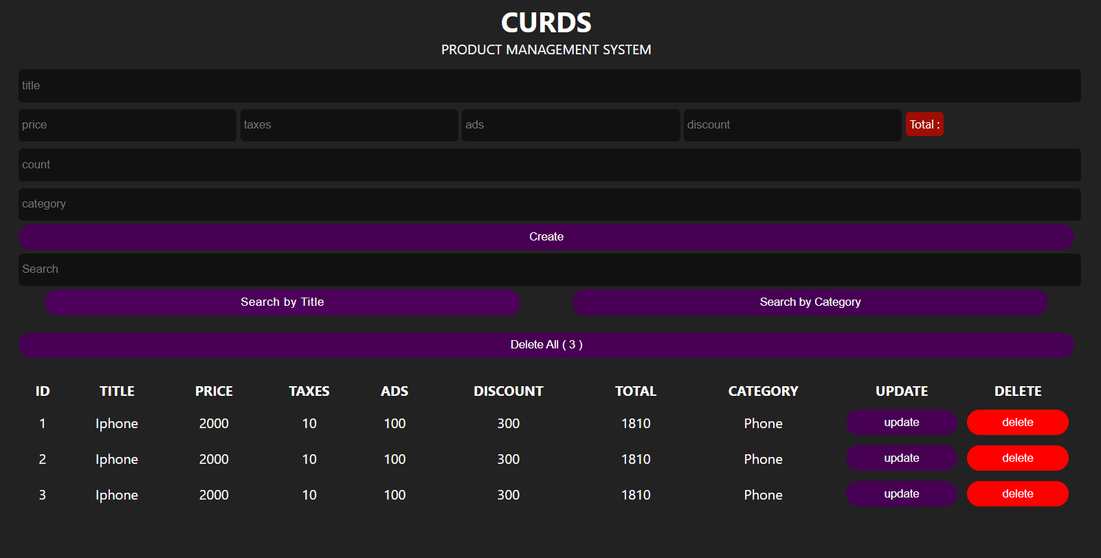 GitHub - onisEg/CurdsBlue: //get total (price + taxes + ads - discount = total )