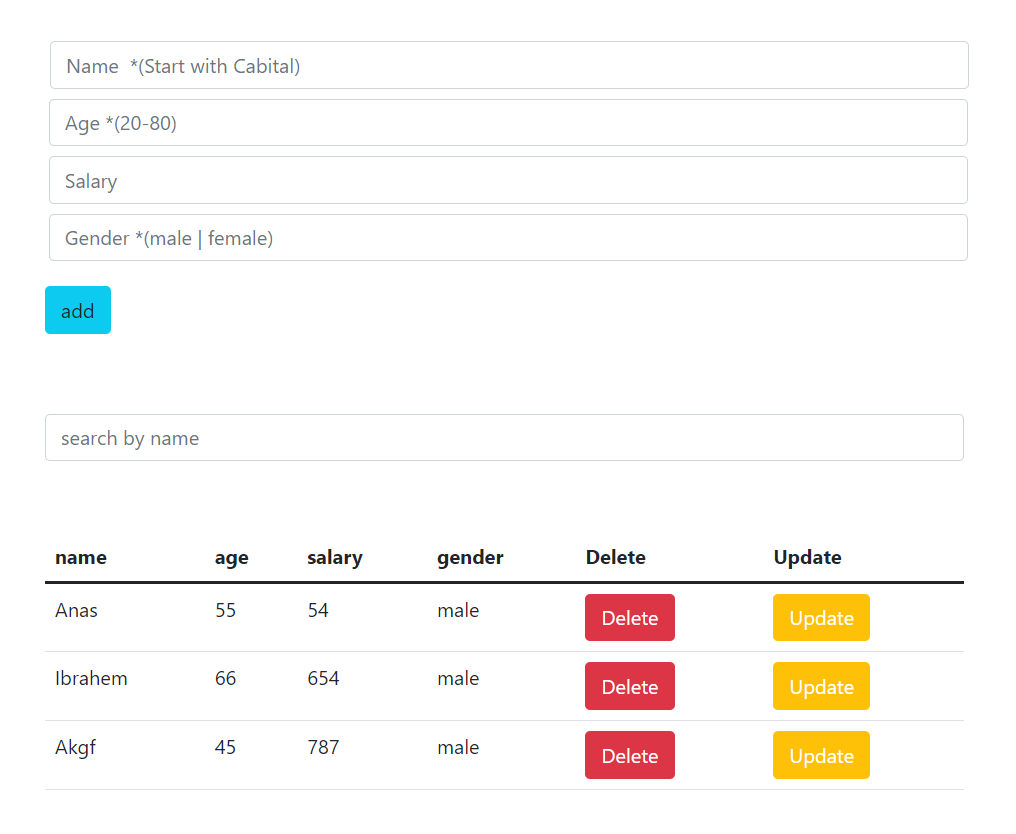 GitHub - onisEg/CRUD-operation: A simple application that refers to a table with data on which ...