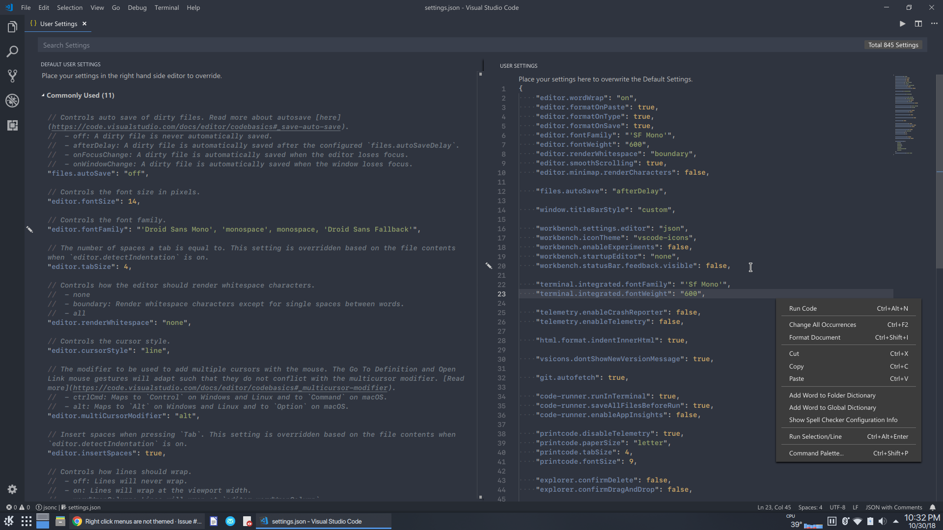 Right click menus are not themed · Issue #13 · rdnlsmith/vscode-linux-themes · GitHub