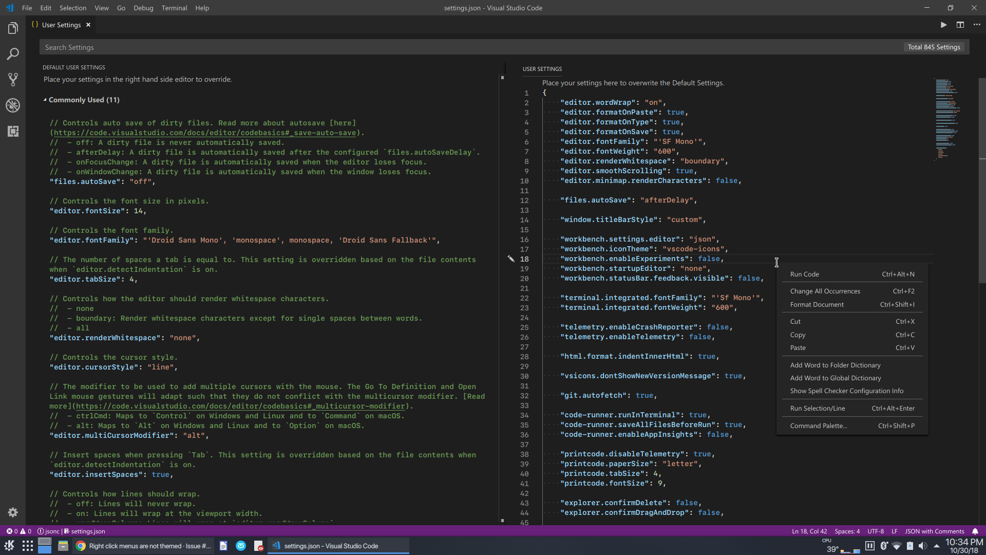 Right click menus are not themed · Issue #13 · rdnlsmith/vscode-linux ...