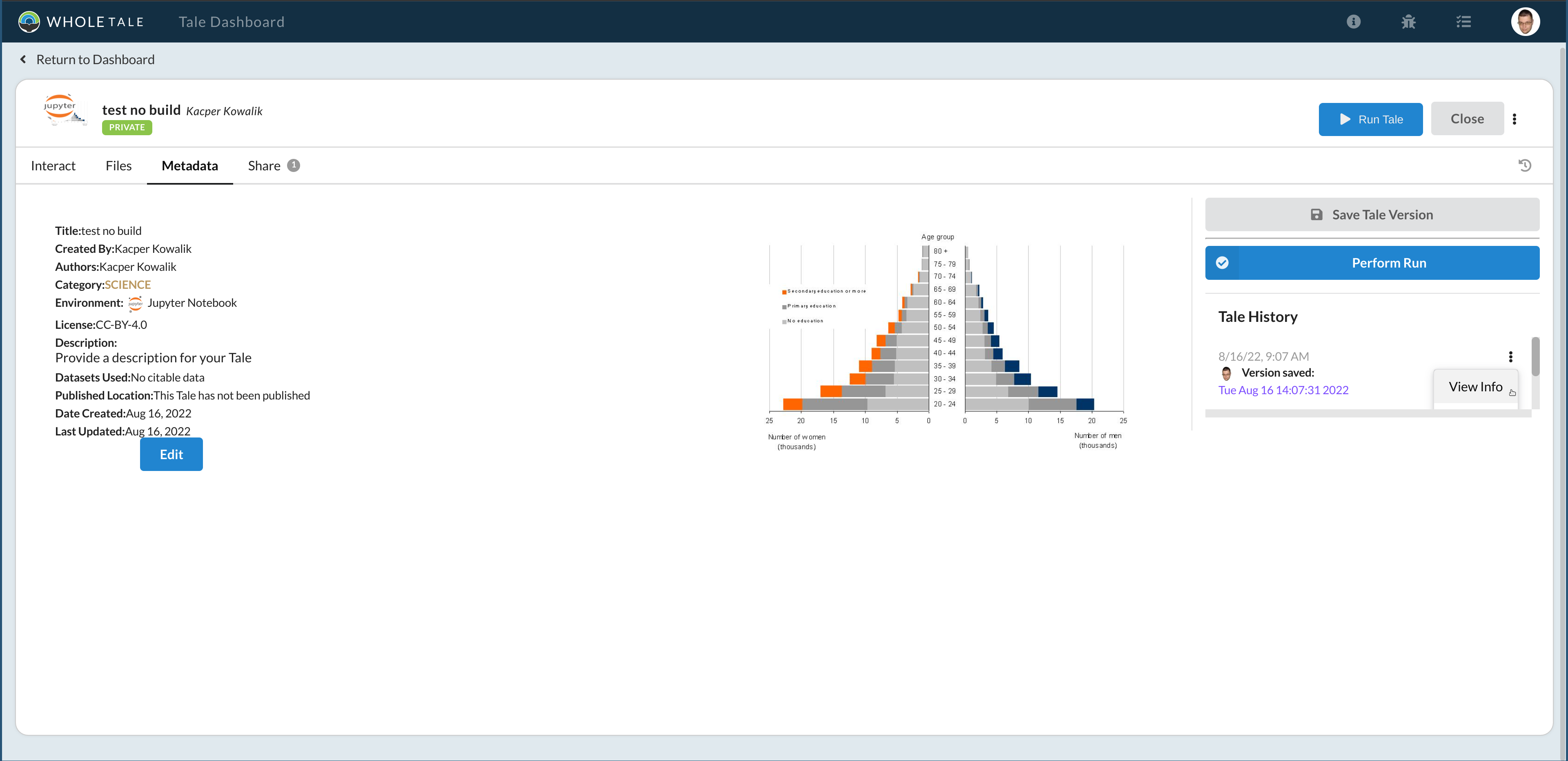 Default height of Tale Version Panel is too small · Issue #290 · whole-tale/ngx-dashboard · GitHub