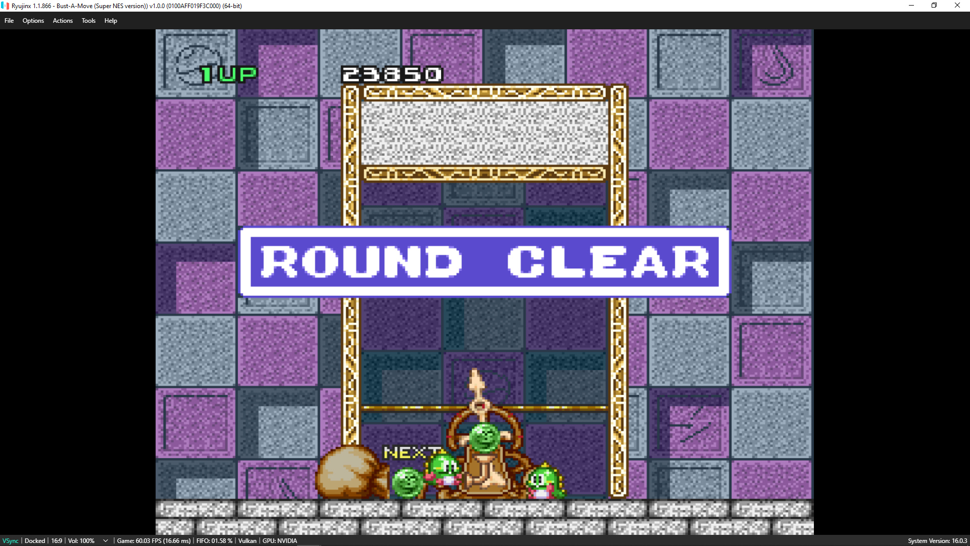 Puzzle Bobble Bust A Move 16 Bit Console Version