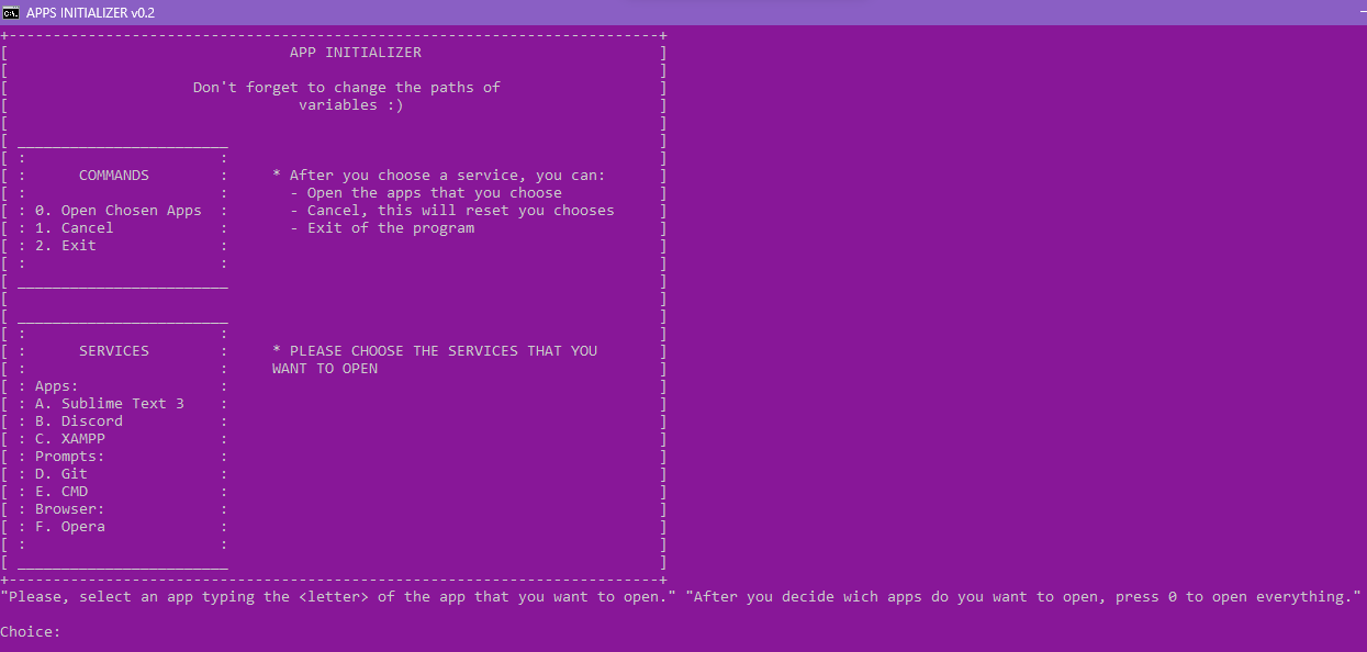 Github Monambike App Auto Launch Small Cmd Automating Script For Initialize Applications